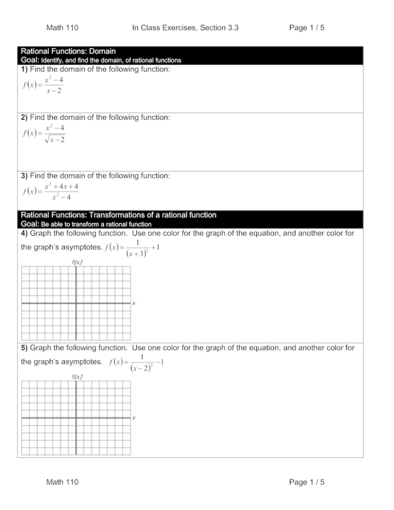 Exercises - Section 3.3