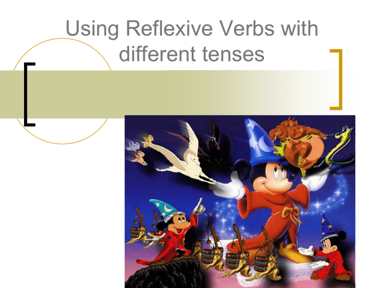 Using Reflexive Verbs with different tenses