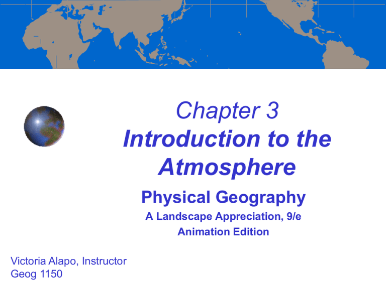 Introduction to the Atmosphere: Physical Geography