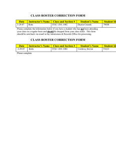 GRADE IRREGULARITY FORM