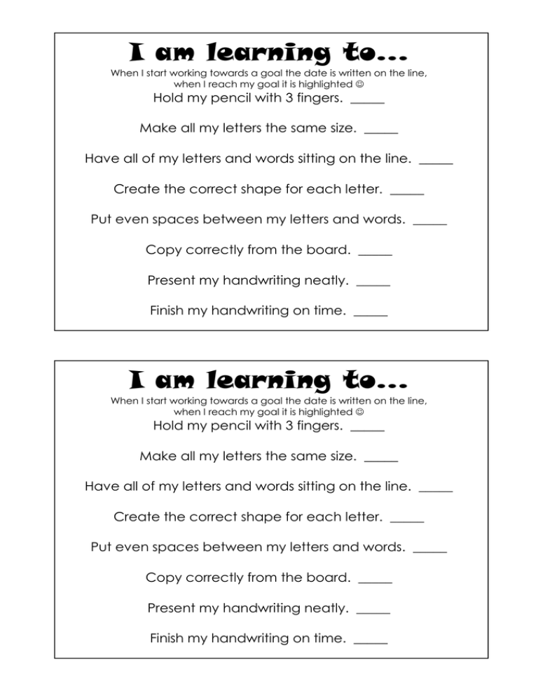 I am learning to…