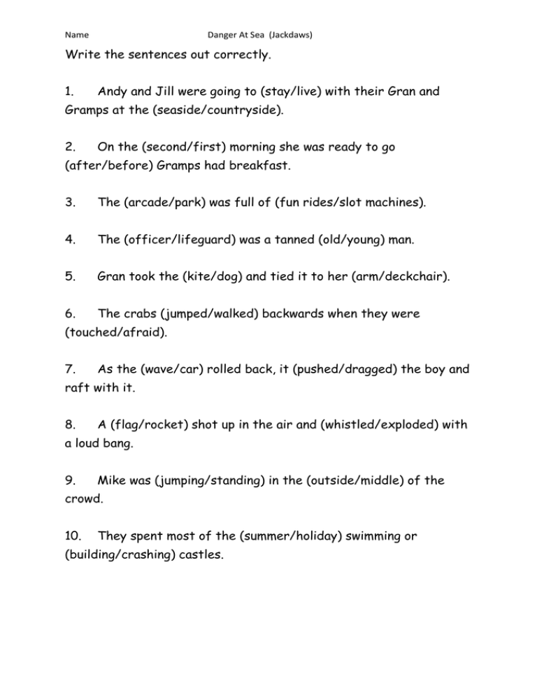 Write The Sentences Out Correctly 1 write-the-sentences-out-correctly-1