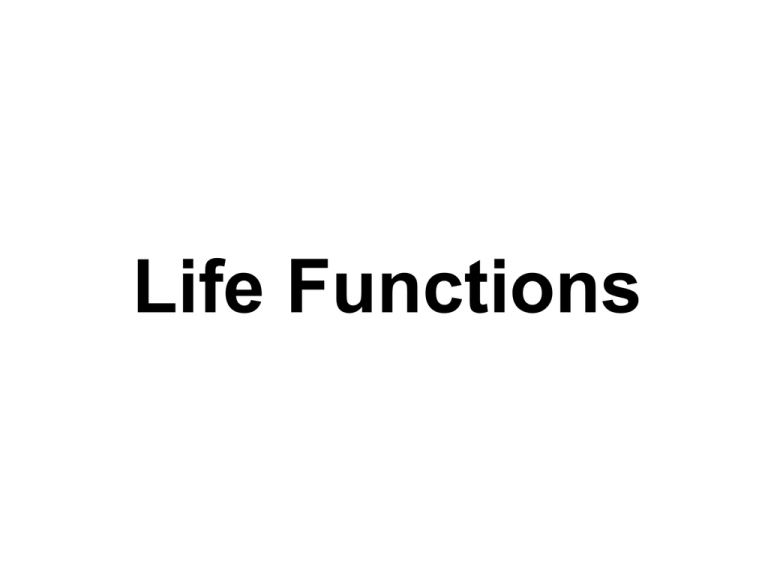 Life Functions