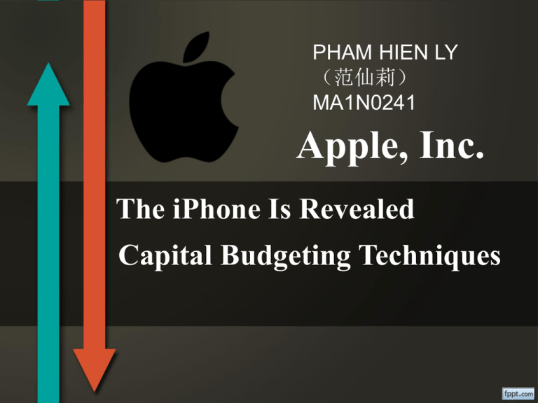 Apple iPhone & Capital Budgeting Techniques Presentation