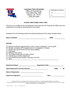 Discontinued operations