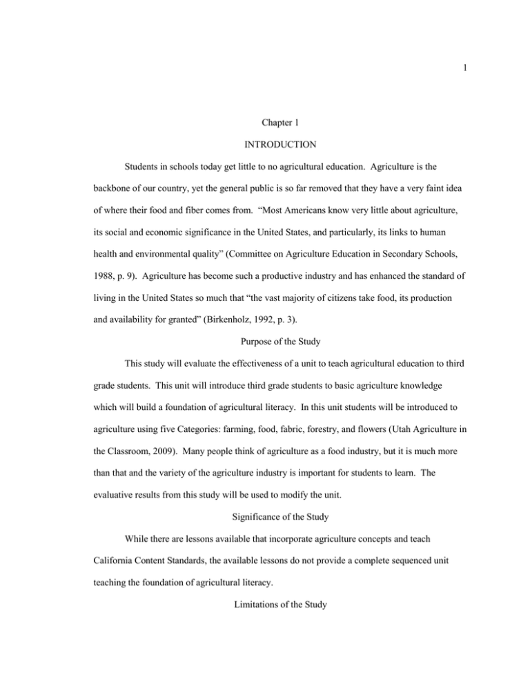 1 Chapter 1 INTRODUCTION