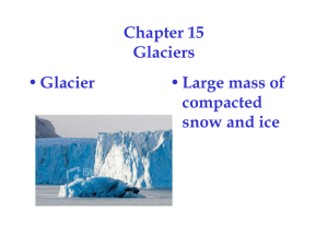 Glaciers and Glaciation Worksheet