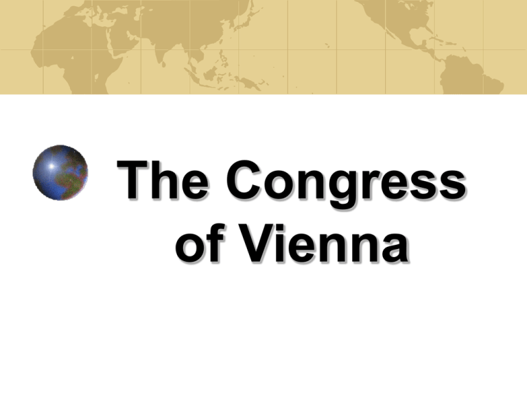 The Congress of Vienna