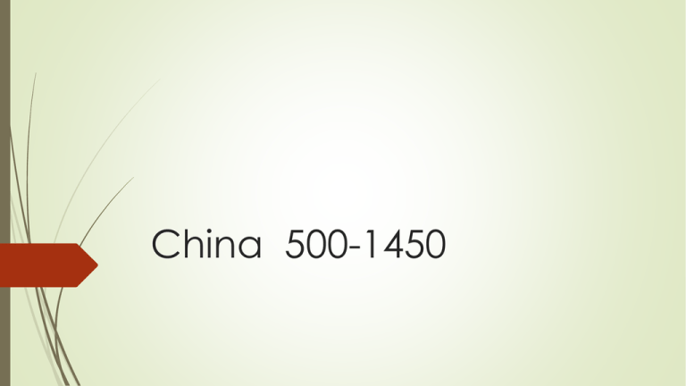 China 500-1450