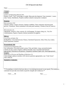 Pragmatic Language Checklist