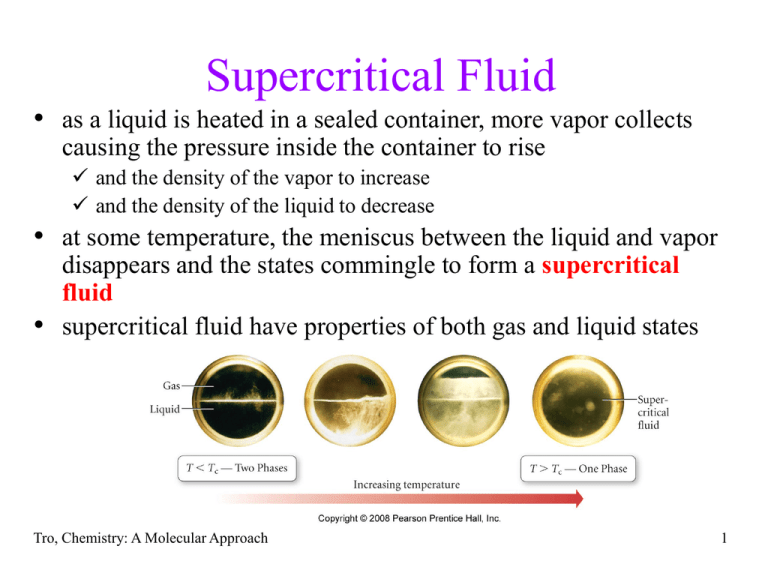 Supercritical Fluids & Phase Diagrams Chemistry Presentation