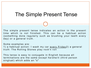 exercicio presente simples