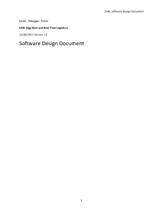 Software Design Document (SDD) Template