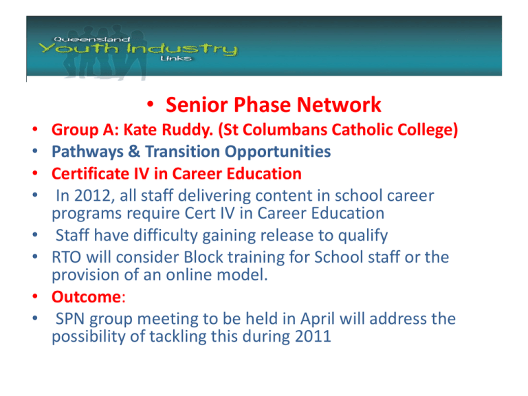 Senior Phase Network