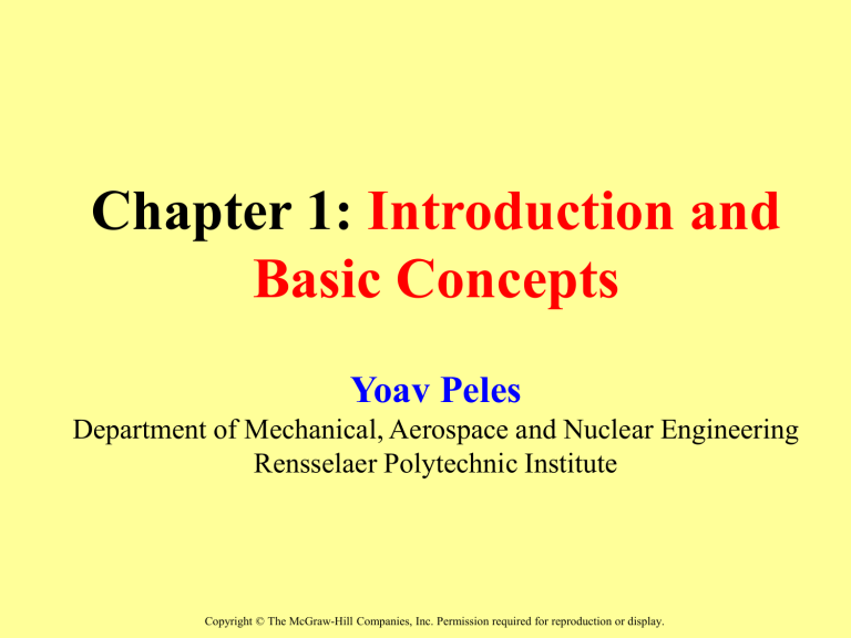 Heat Transfer: Introduction and Basic Concepts