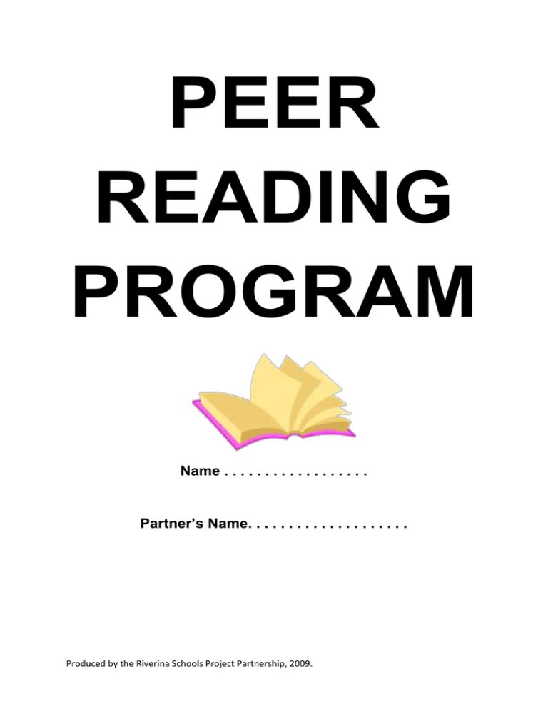 Peer Reading Program Guide: Strategies & Encouragement