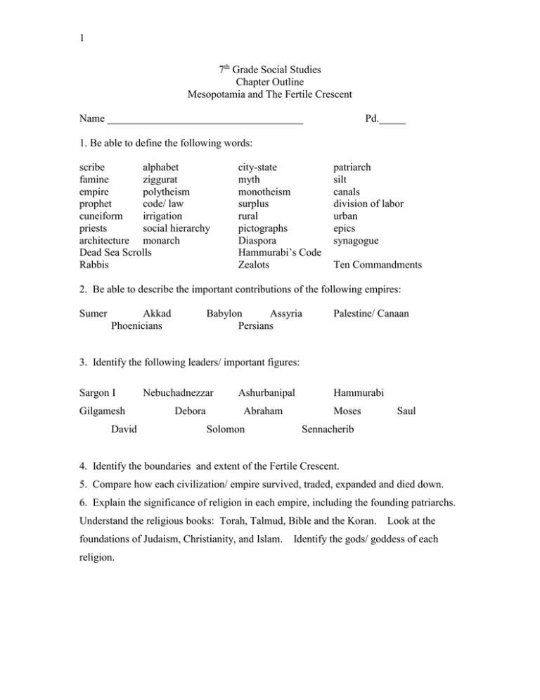 1 7 Grade Social Studies