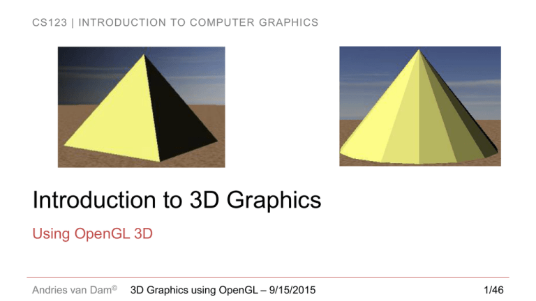 OpenGL 3D Graphics Introduction: Lighting & Shading