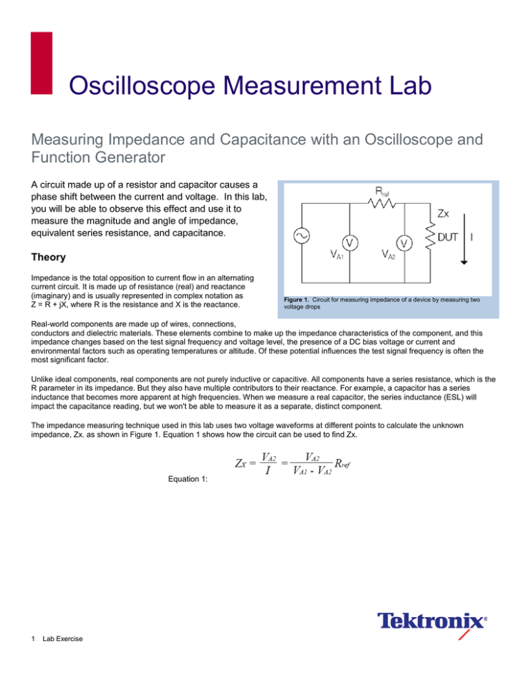 Oscilloscope Impedance & Capacitance Measurement Lab