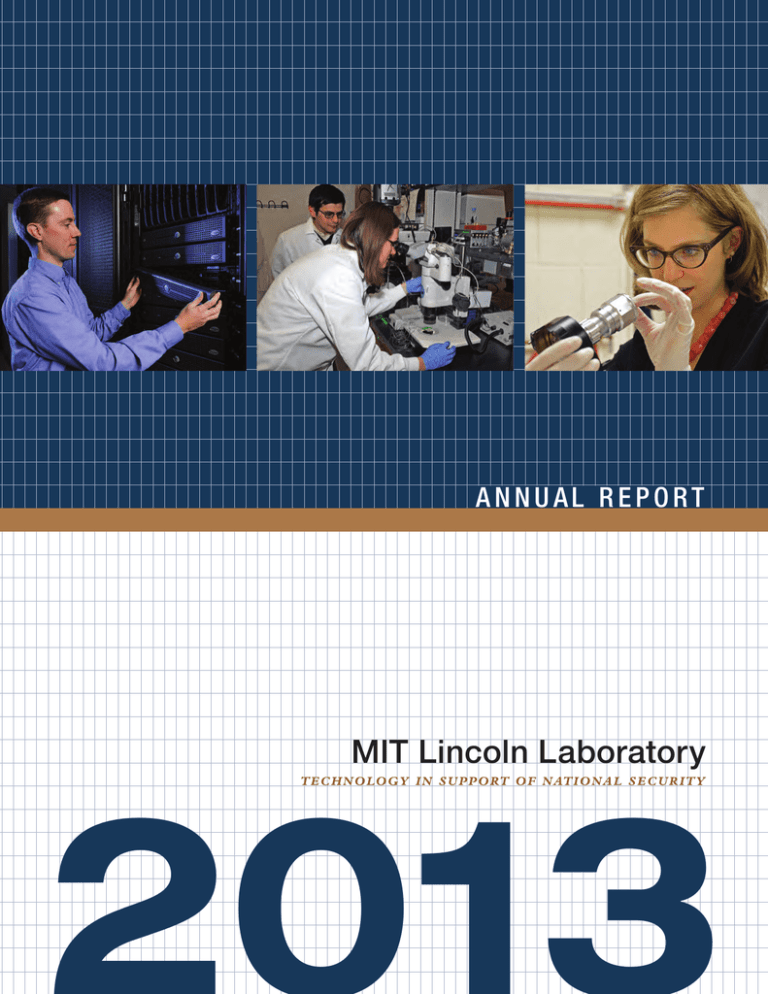 2013 Annual Report - MIT Lincoln Laboratory