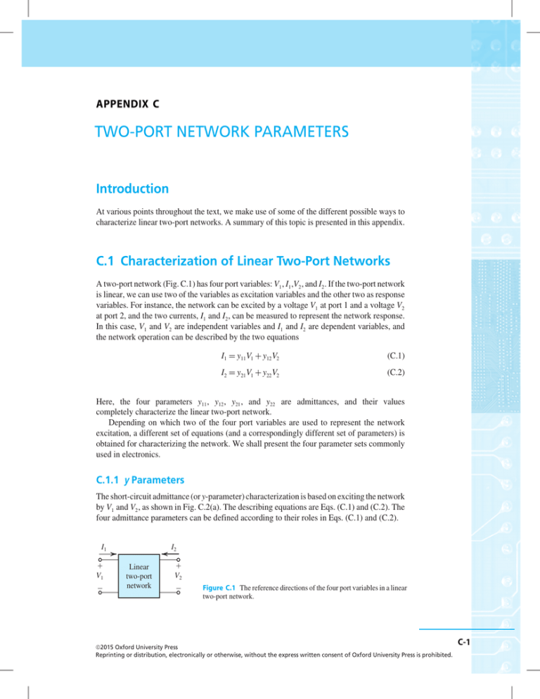 two-port network parameters