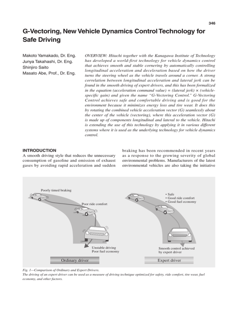 G-Vectoring, New Vehicle Dynamics Control Technology
