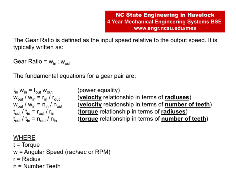 Gear Ratios & Torque: Mechanical Engineering Basics