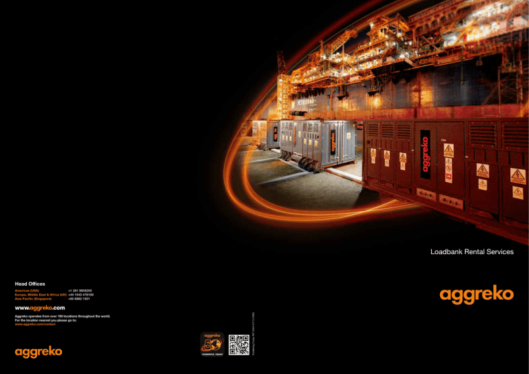 Aggreko Loadbank Rental Services Brochure