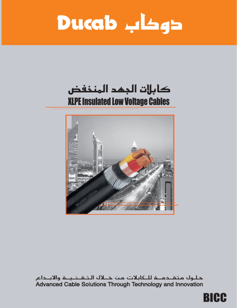 Ducab Low Voltage Power Cables Catalogue | Specifications & Data