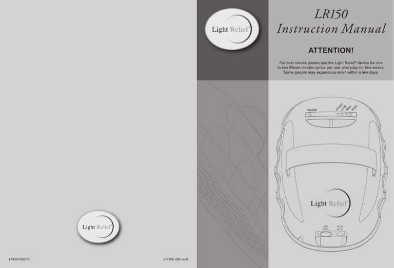 LR150 Instruction Manual