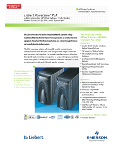 Liebert PowerSure® PST - Emerson Network Power