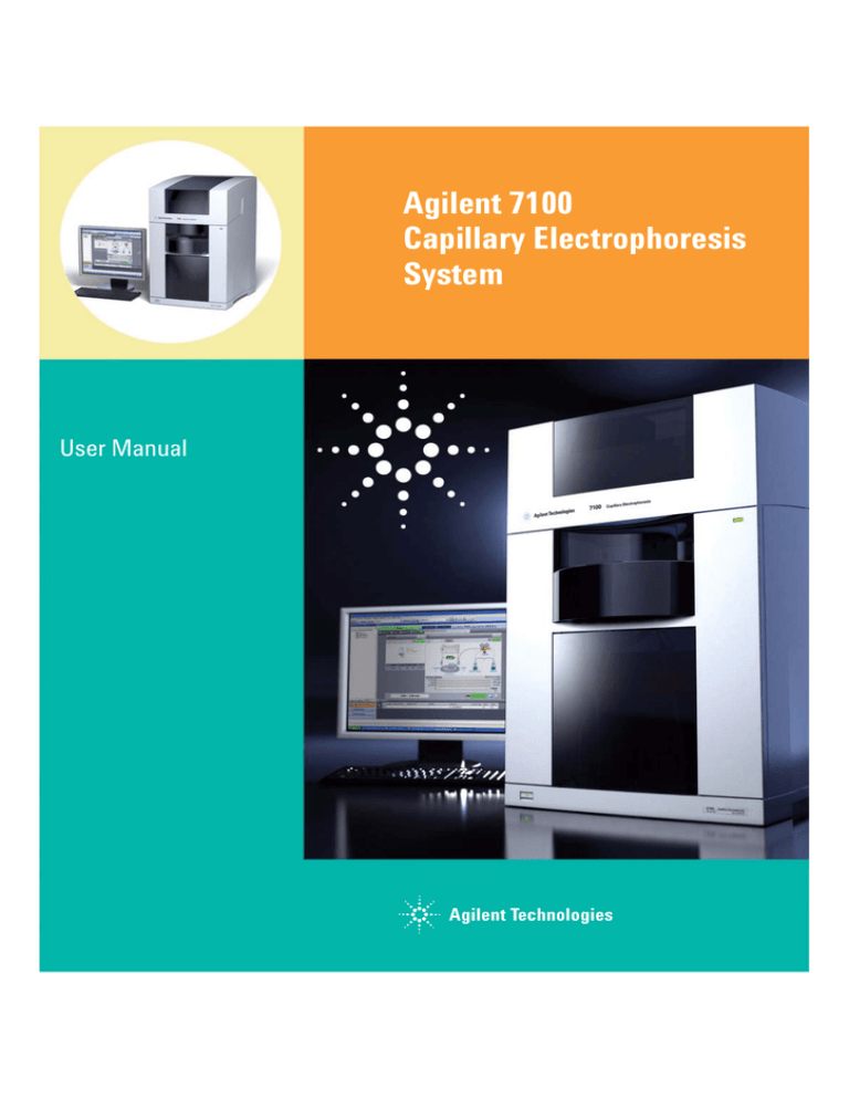 Agilent 7100 CE System User Manual