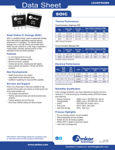 Amkor CABGA/fBGA & Stacked CSP Laminate Data Sheet