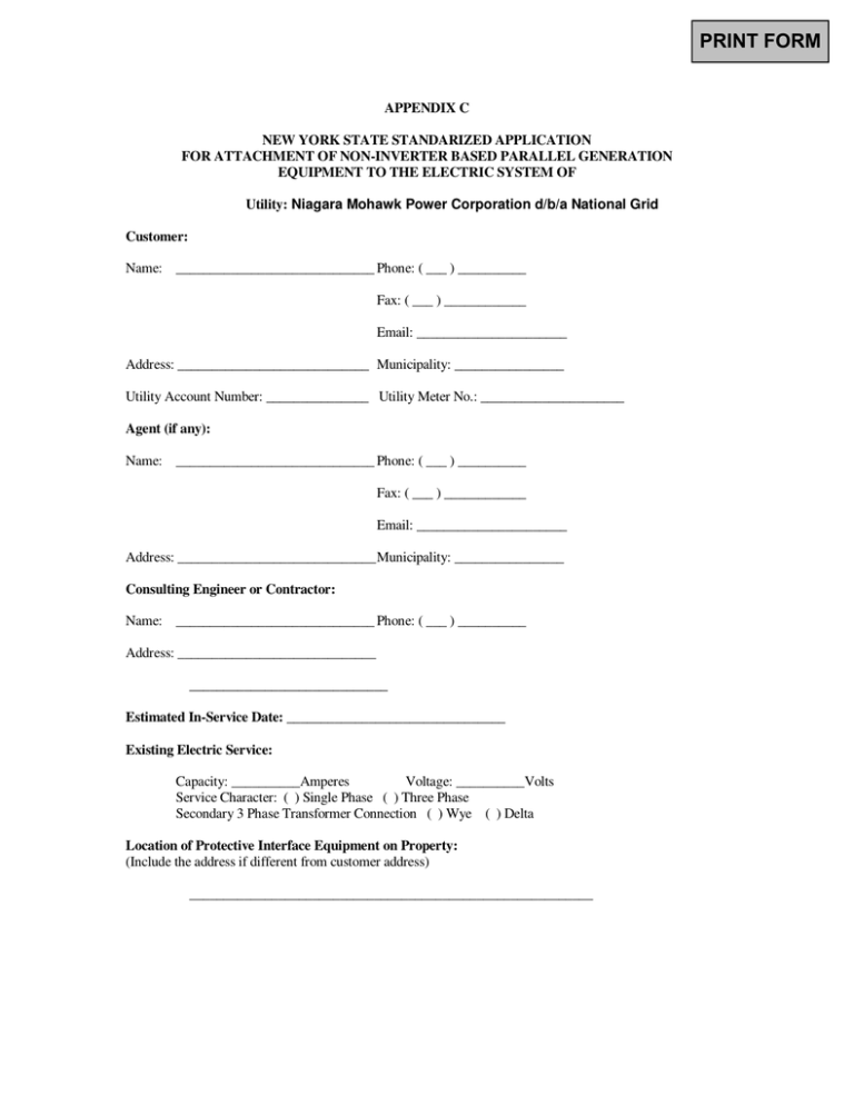 Appendix C - National Grid