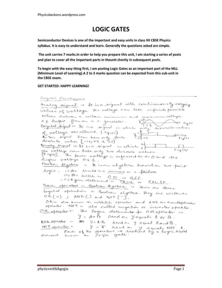 Logic Gates WordPress