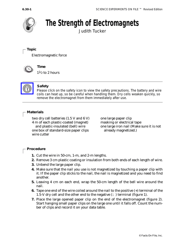 The Strength of Electromagnets