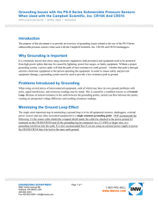 Personal Protective Grounding