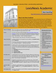 The LexisNexis Timeline