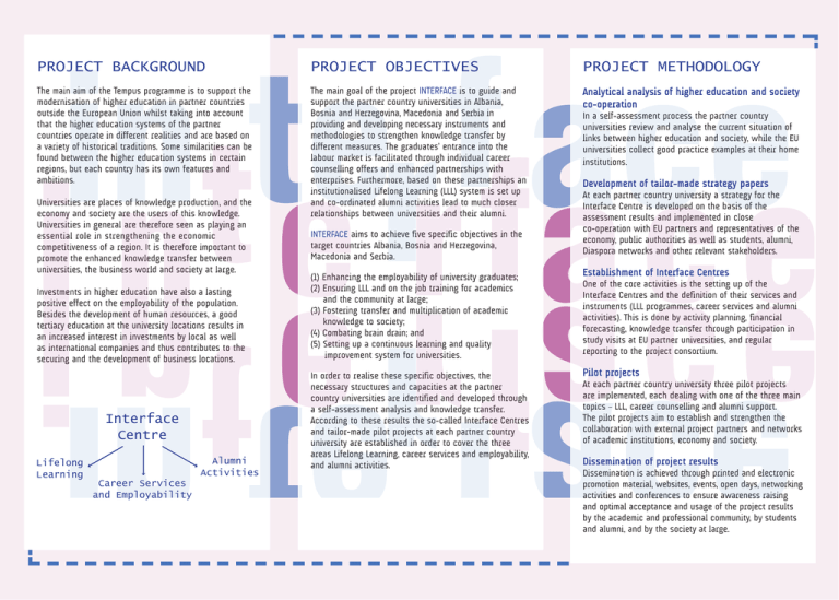 INTERFACE Project: Higher Education & Society Cooperation