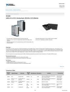 NI 9205 Getting Started Guide