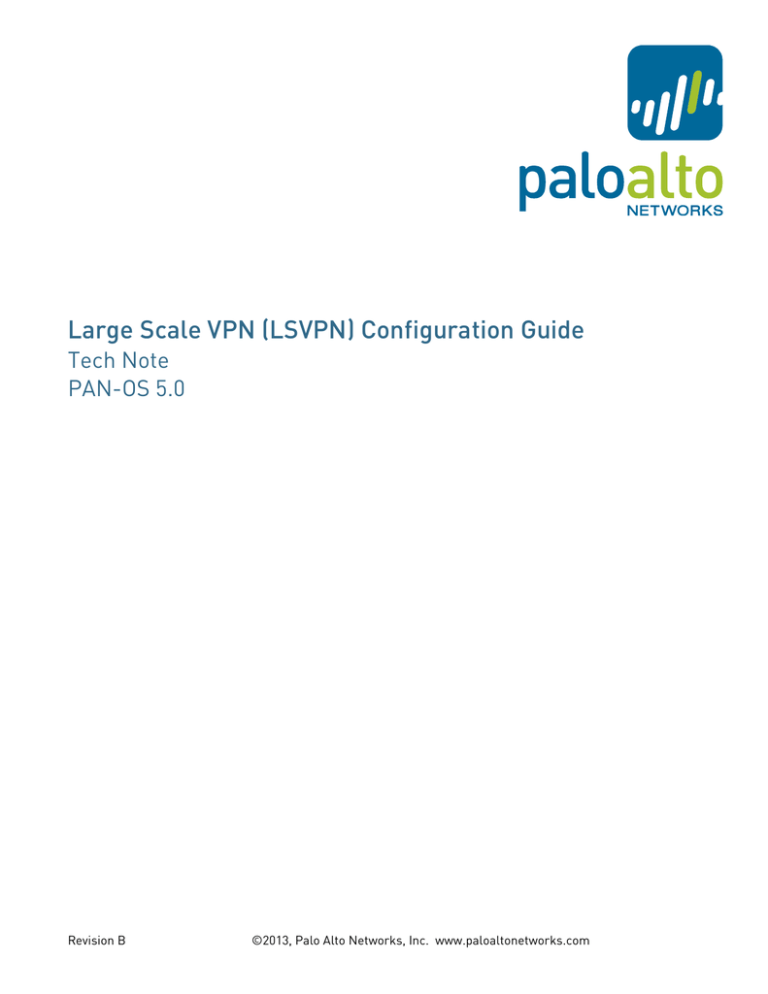 LSVPN Configuration Guide - Palo Alto Networks