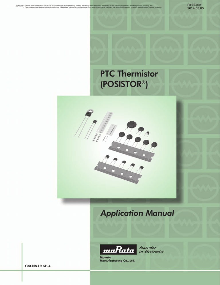 PTC Thermistor (POSISTOR®)
