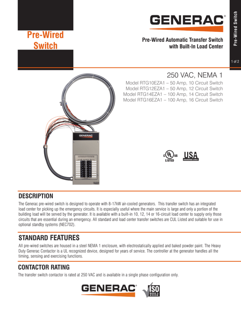 Pre-Wired Switch - Warshauer Electric Supply