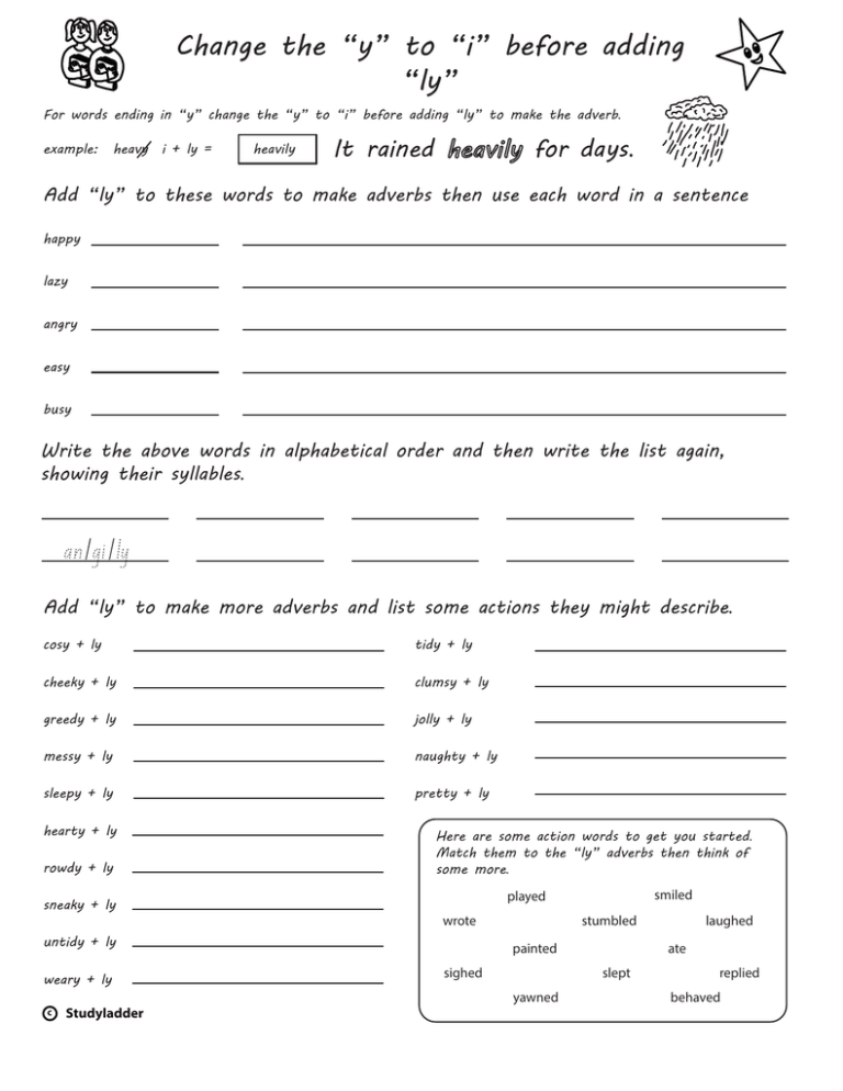 Adverb Formation Worksheet: -ly Suffix