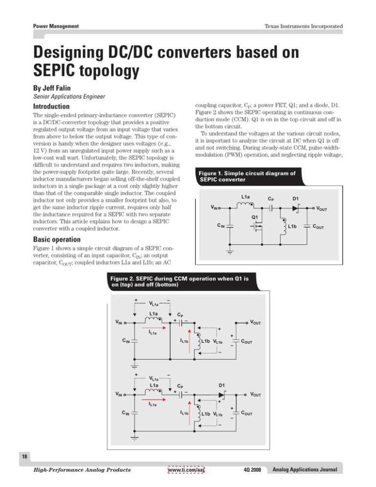 SEPIC Converter Design: Coupled Inductors & DC/DC Conversion