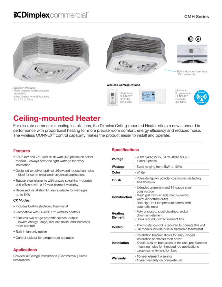 Ceiling-mounted Heater