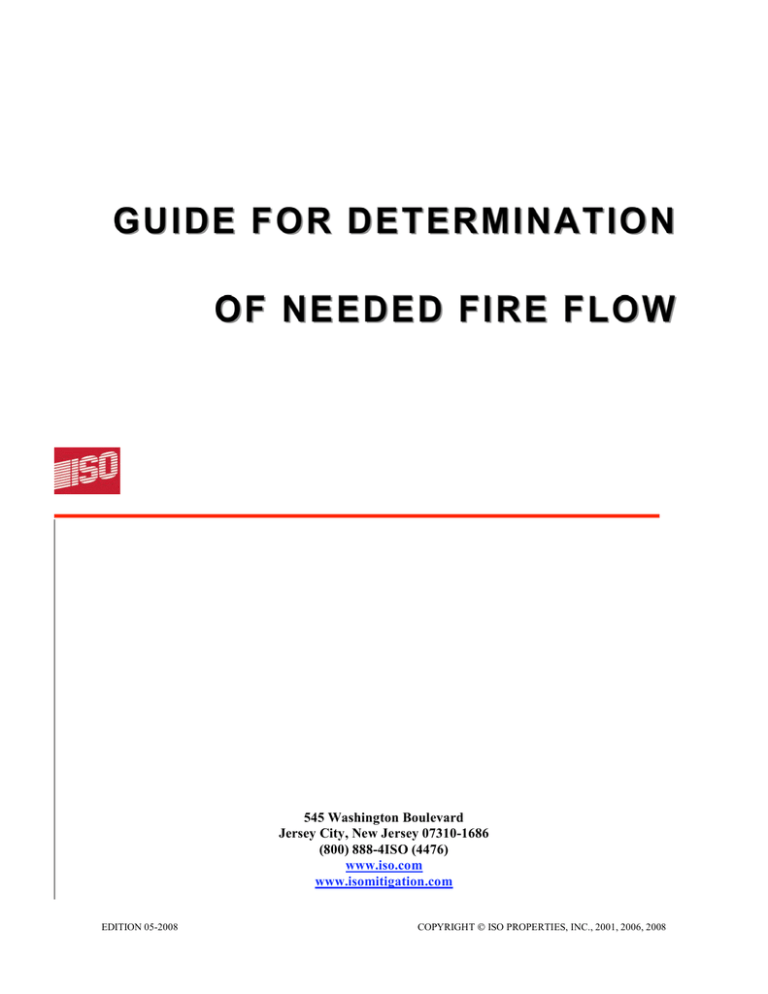 Fire Flow Determination Guide by ISO