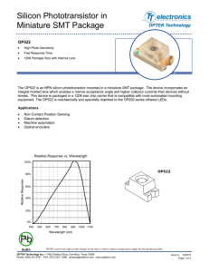 HERMETIC SILICON PHOTOTRANSISTOR L14G1 L14G2 L14G3