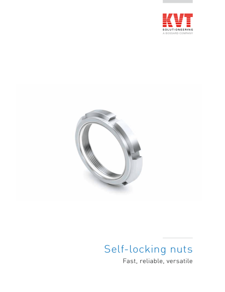 Self-locking nuts - KVT