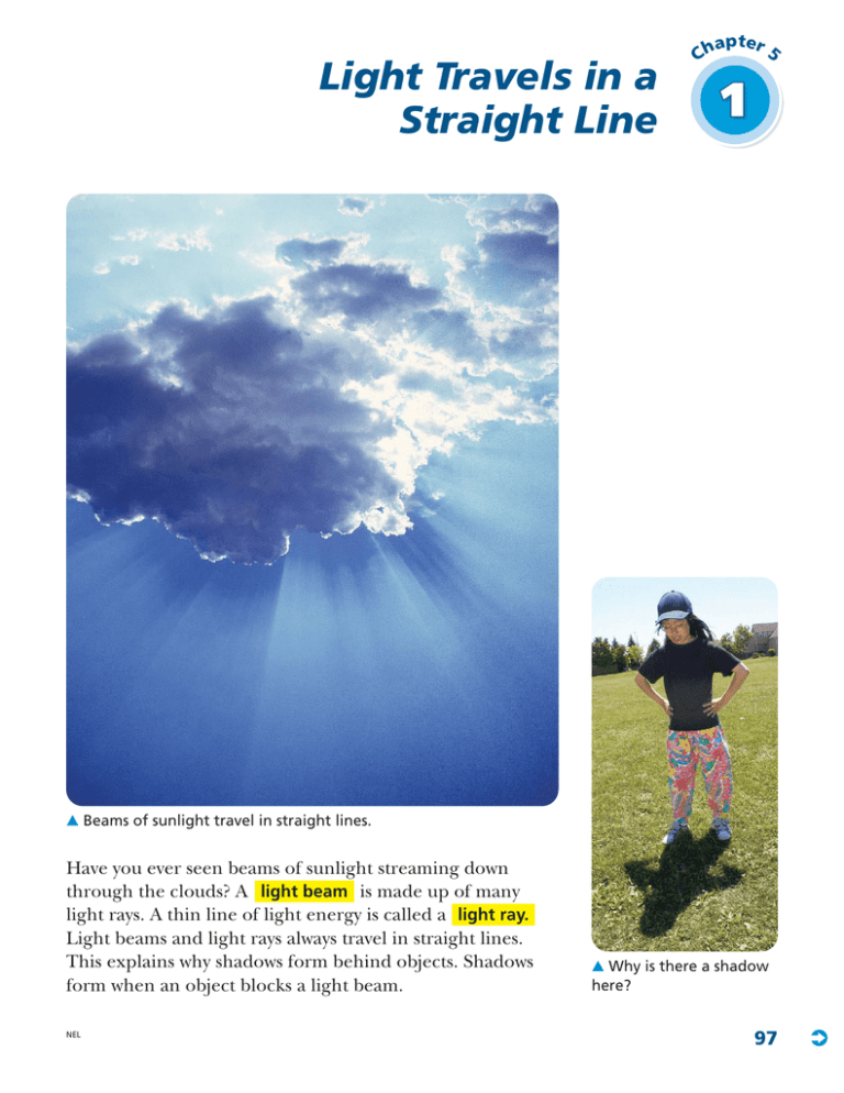 Light Travels in a Straight Line - Elementary Physics